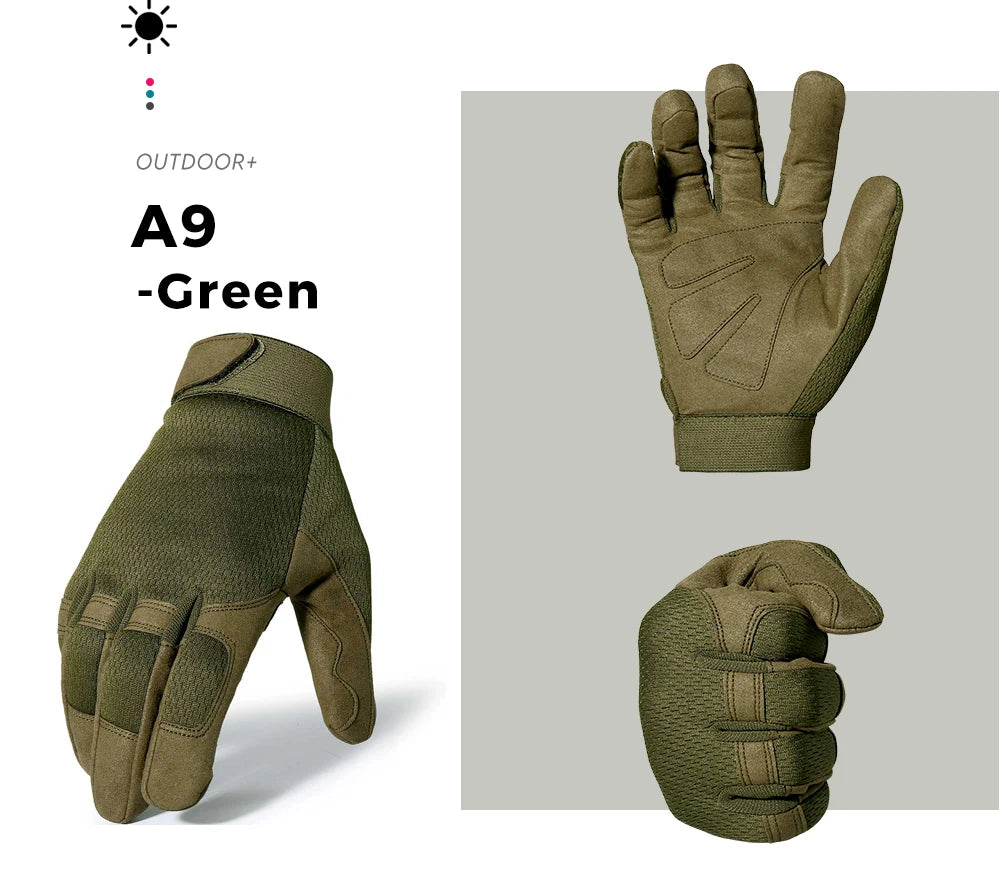 Tactical Full Finger Gloves Touch Screen Combat Shooting Hunting Sport ...